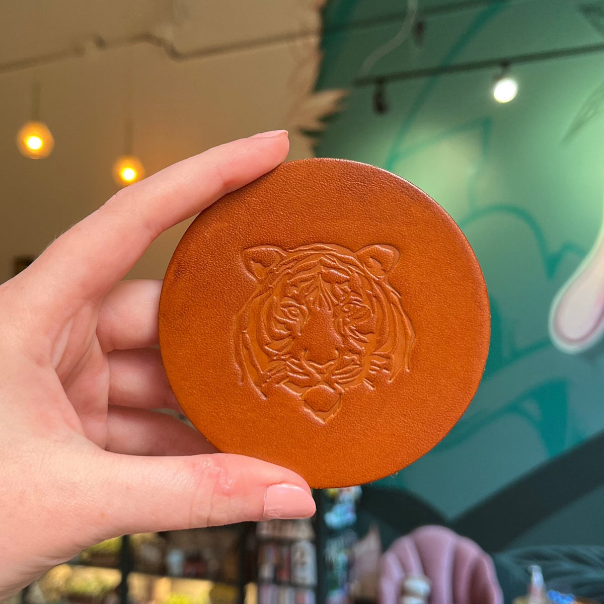 Leather Tiger Coasters – Local Supply BR