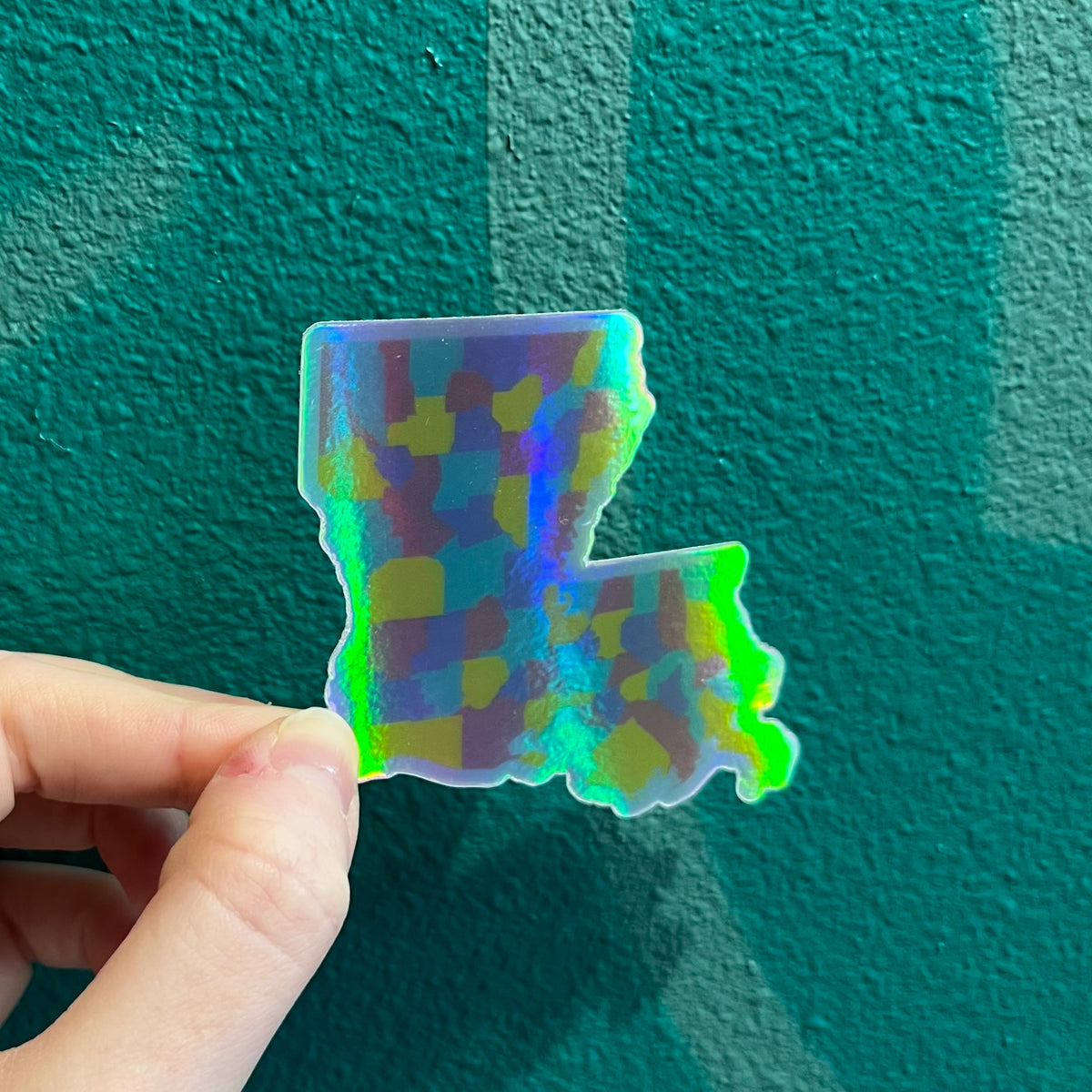 Holographic Louisiana Parishes Sticker – Local Supply BR
